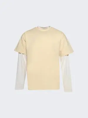 JIL SANDER Long Sleeve Tee Bone - White