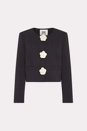 MILLY Selena Applique Cropped Jacket