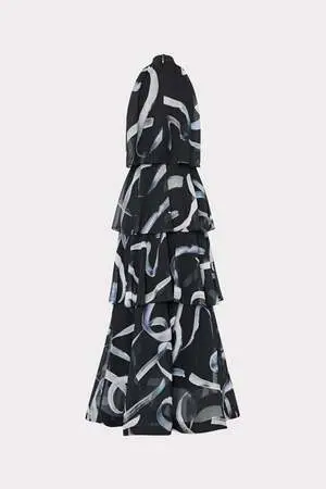 MILLY Salem Printed Maxi Dress