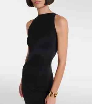 Wolford Shade Paneled Midi Dress