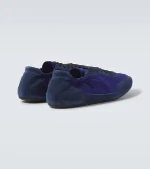 Prada Re-nylon And Suede Sneakers - Blue
