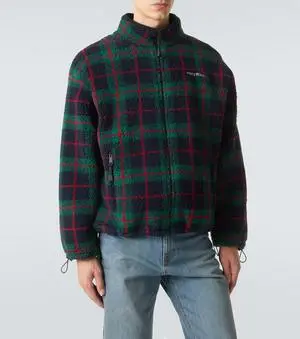 Miu Miu Checked Teddy Jacket
