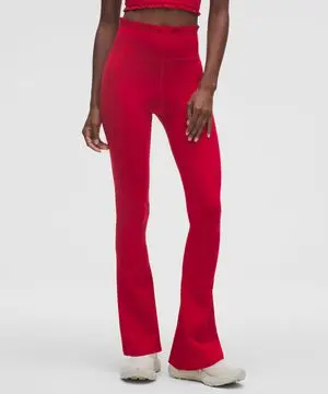 Lululemon Nulu Ruffle-trim Flared Pant - Dark Red