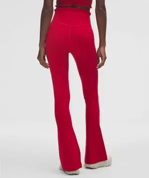 Lululemon Nulu Ruffle-trim Flared Pant - Dark Red
