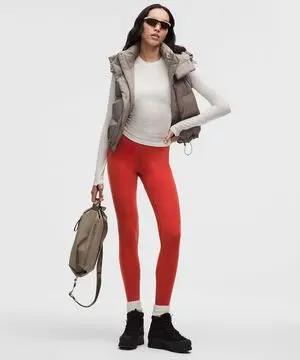 Lululemon Wool-Blend Base Layer Tight Dare Devil/sequoia