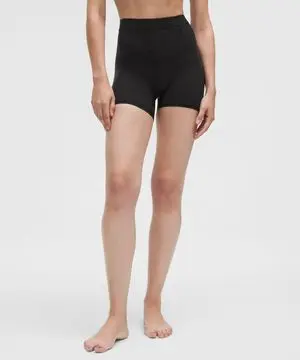 Lululemon Wundermost Ultra-soft Nulu Super-high-rise Boxer Shortie Underwear 5 - Black