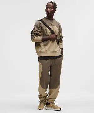 Lululemon Cotton Fleece Oversized Crew - Nomad/sheer Oak
