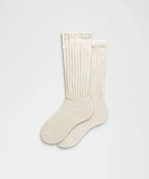 Lululemon Slouch Socks - Light Ivory