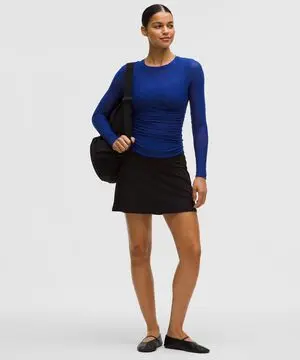Lululemon Mesh Ruched Long-sleeve Shirt - Riverside