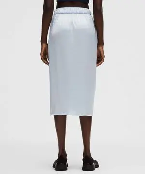 Lululemon Logo Bead Satin Waist-tie Midi Skirt - Windmill