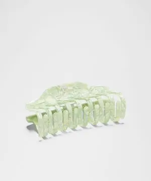 Lululemon Jumbo Claw Clip - Willow Leaf/matcha Magic