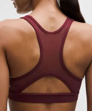 Lululemon Wunder Train Mesh-back Bra Burgundy Bay