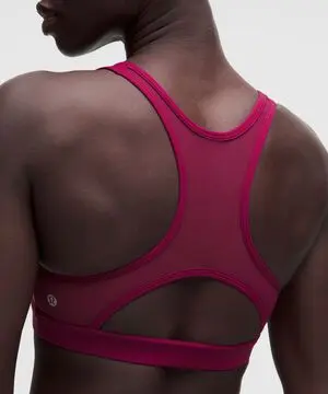 Lululemon Wunder Train Mesh-back Bra - Raspberry Rave