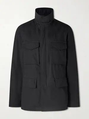 TOM FORD Cotton And Silk-blend Hooded Field Jacket