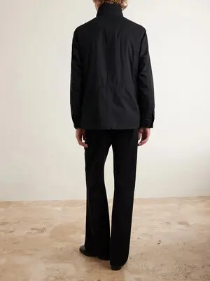 TOM FORD Cotton And Silk-blend Hooded Field Jacket