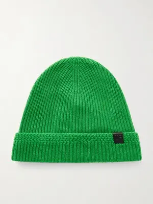 TOM FORD Ribbed Cashmere Beanie - Green