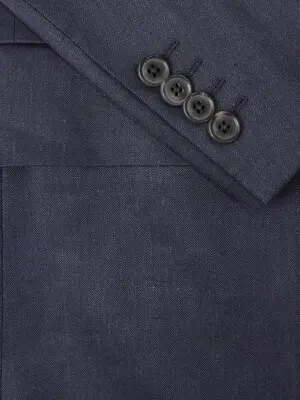 Paul Smith Slim-fit Linen And Virgin Wool-blend Suit Jacket - Blue