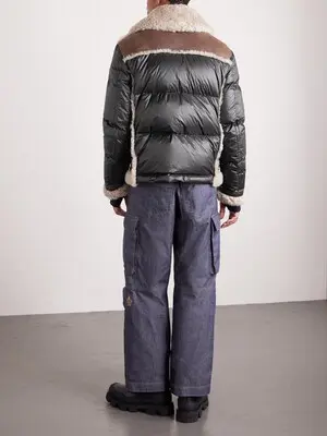 Moncler Argens Padded Shearling And Shell Jacket