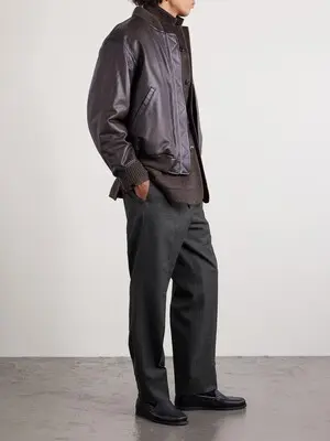 Officine Générale Straight-leg Virgin Wool-blend Trousers