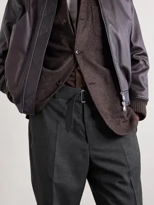 Officine Générale Straight-leg Virgin Wool-blend Trousers