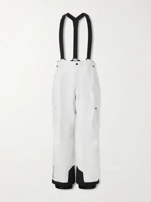 Moncler Wide-leg Padded 3l Gore-tex Ski Salopettes - White
