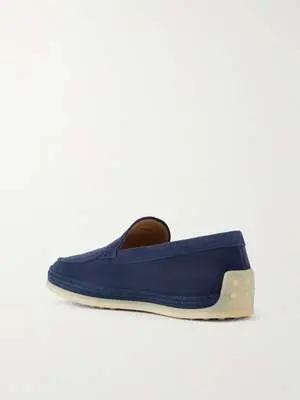 TOD'S Suede Loafers - Navy