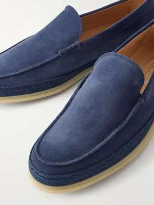TOD'S Suede Loafers - Navy