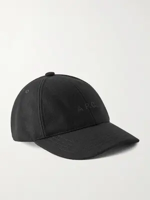 A.p.c. Charlie Logo-embroidered Baseball Cap - Black