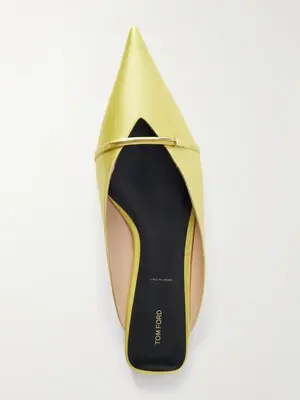 TOM FORD Embellished Satin Mules