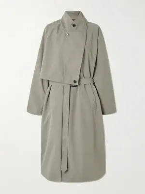 Tibi Frank Belted Layered Trench Coat