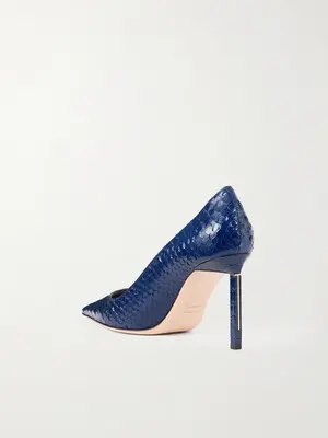 TOM FORD Snake-effect Leather Pumps