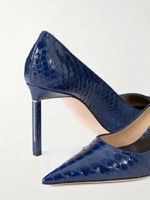 TOM FORD Snake-effect Leather Pumps