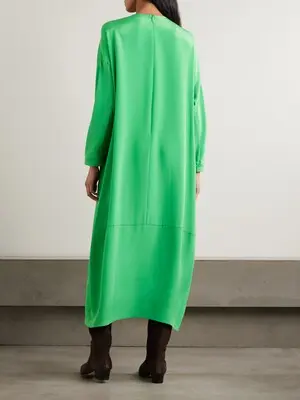 Tibi Silk Crepe De Chine Maxi Dress