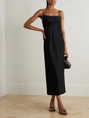 Theory Satin Midi Dress