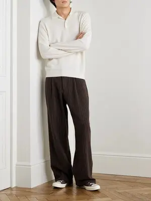 Oliver Peoples Orsman Wide-leg Trousers - Brown