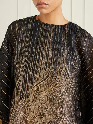 TALLER MARMO Venice Fil Coupé Silk-blend Kaftan