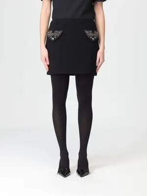 Versace Embellished Pocket Mini Skirt - Black