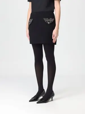Versace Embellished Pocket Mini Skirt