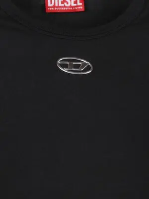 DIESEL® Slim Fit Cotton T-shirt - Black