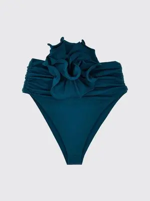 Magda Butrym Ruched Swimsuit - Blue