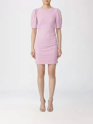 Isabel Marant Étoile Ruched Puff Sleeve Mini Dress - Pink