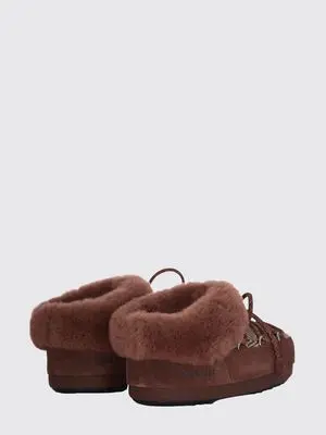 Moon Boot Shearling Trimmed Boots - Cocoa