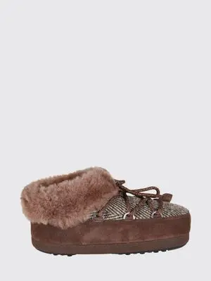 Moon Boot Shearling Trimmed Boots - Cocoa