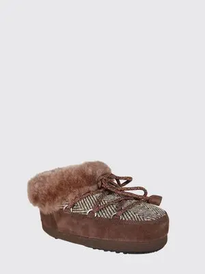 Moon Boot Shearling Trimmed Boots - Cocoa