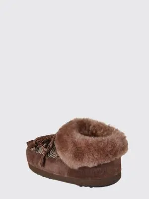 Moon Boot Shearling Trimmed Boots - Cocoa