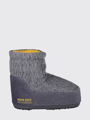 Moon Boot Shearling Boots - Grey
