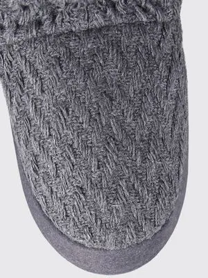 Moon Boot Textured Knit Ankle Boots - Grey