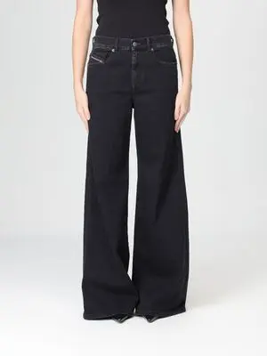 DIESEL® D-akemi High-waisted Wide-leg Stretch-denim Jeans