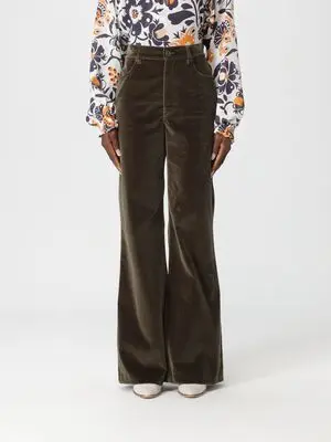La DoubleJ Tailored Wide Leg Trousers - Kaki