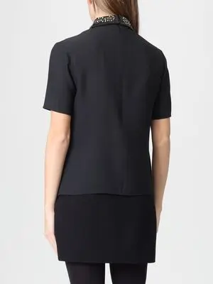 Versace Embellished Collar Top